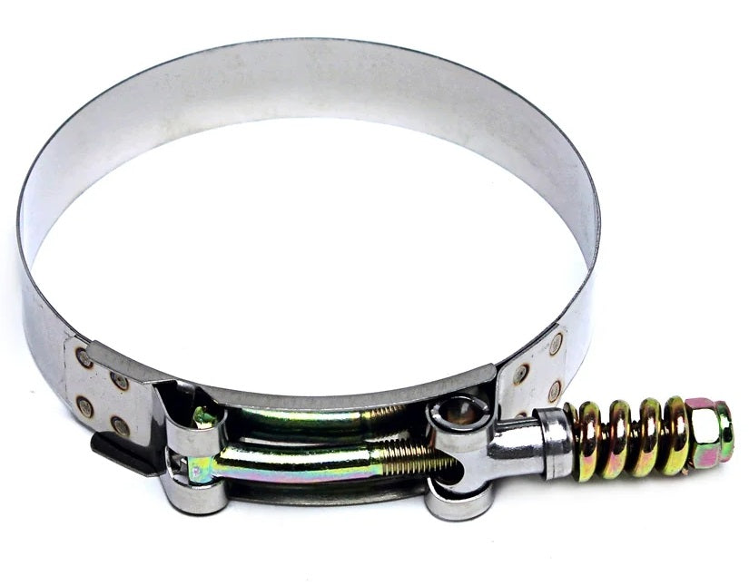 Heavy-Duty Stainless Steel Spring-Loaded T-Bolt Band Hose Clamp ...
